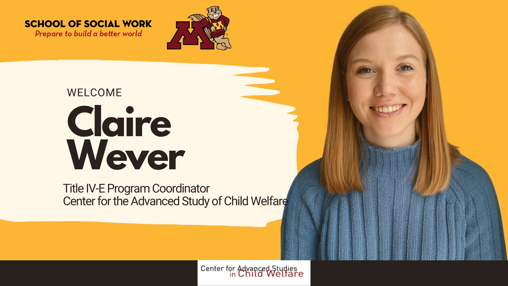 CASCW Welcomes Title IV-E Program Coordinator to the Team | School of ...